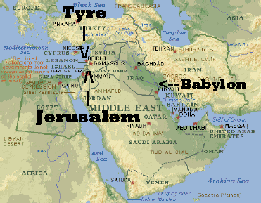 Babylon Location On World Map